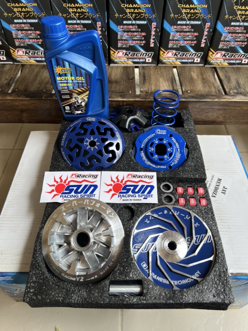 SUN RACING CVT KIT SET VERSION 2 FOR NMAX/AEROX,MIOi125,GEAR,CLICK150 ...