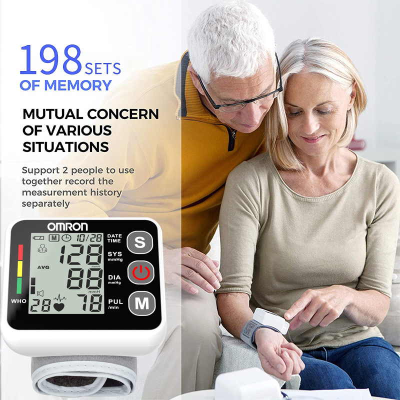 Omron New Wrist Blood Pressure Electronic Monitor Portable Digital ...