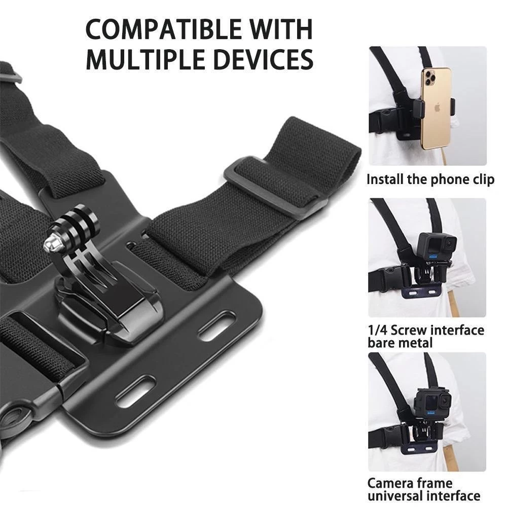 GoPro Chest Harness Holder body chest cp holde chest cellphone holder ...