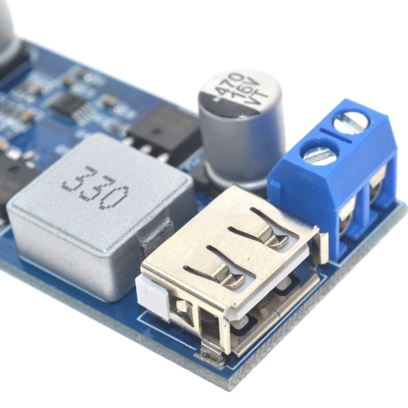 DC-DC 24V12V to 5V 5A Step Down Power Supply Buck Converter Adjustable USB Step-down Charging ...