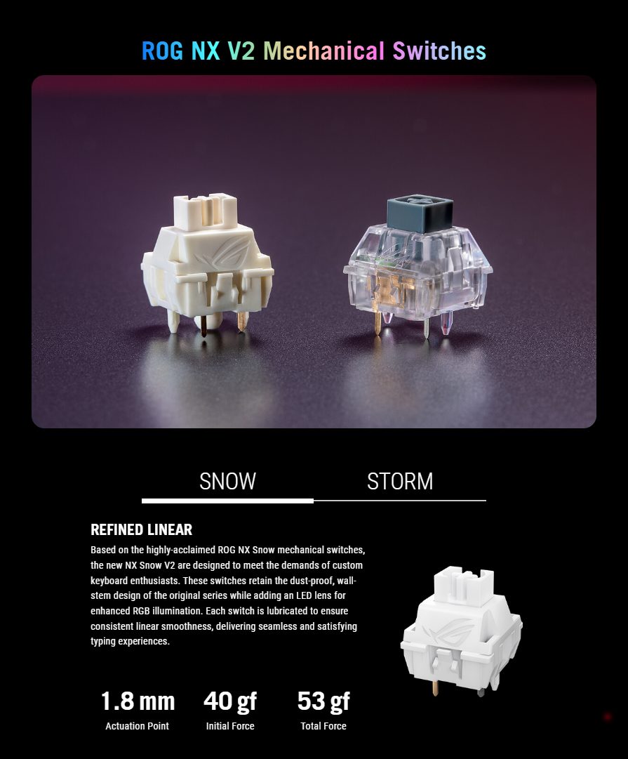 ASUS ROG Azoth X M704 Mechanical Switch RGB Wireless Keyboard (Snow V2 / Strom V2) | Shopee ...