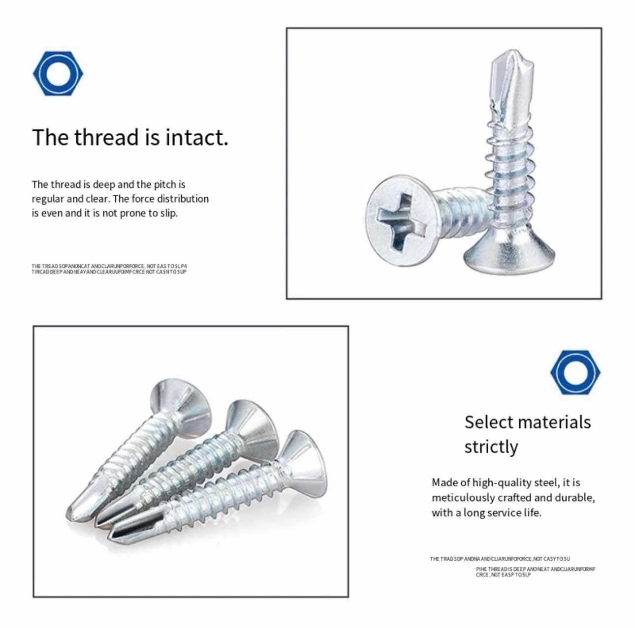 (PER BOX) Hardiflex Screw Flat Screw Window Screw Job Screw Metal Screw ...