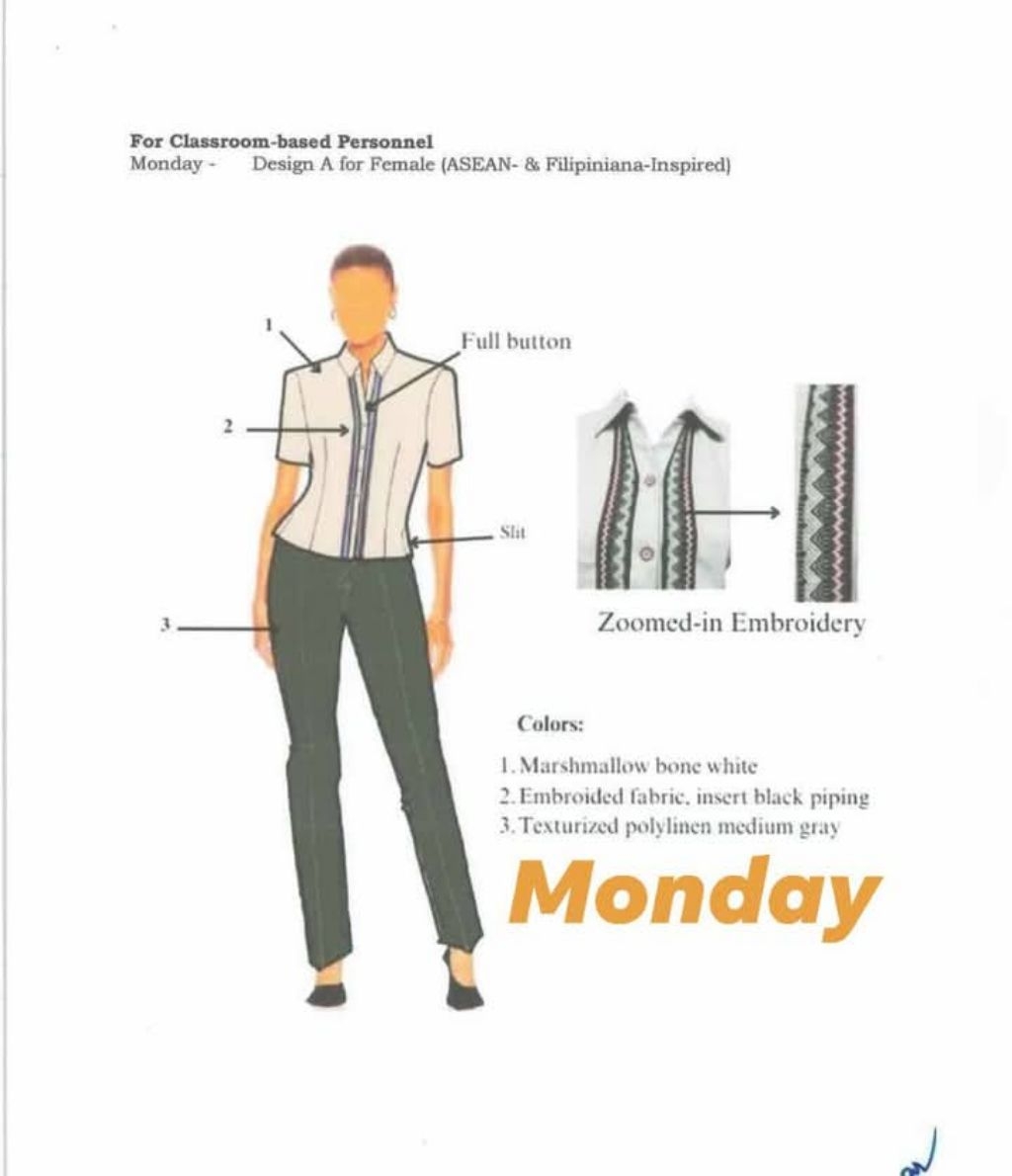 Monday blouse PRESCRIBED NEW DEPED UNIFORM | Shopee Philippines