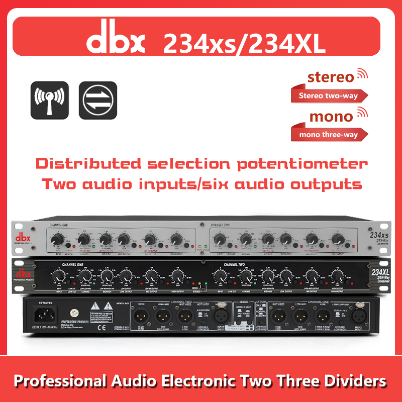 DBX 234XL/234XS Stereo 2 way/3 way / 4way Crossover Equalizer (black)/dbx-234 | Shopee Philippines