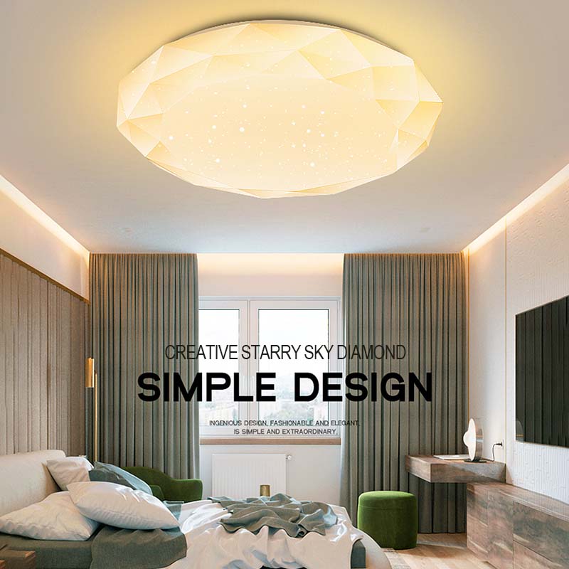 LitUp Diamond LED Ceiling Light Tri Color Room Light For Living Room ...