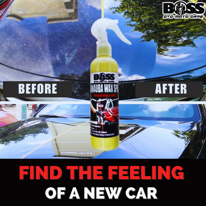 BOSS CARNAUBA WAX SPRAY LIQUID | Polish Like A Pro | Mirror Finish for ...