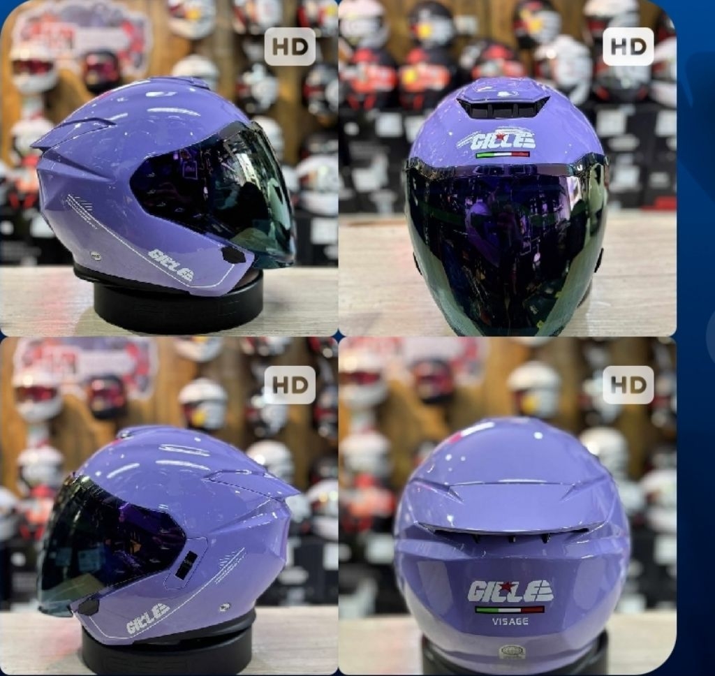 GILLE VISAGE HALF FACE DUAL VISOR DAY AND NIGHT VISOR | Shopee Philippines