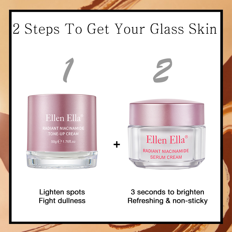 ELLEN ELLA Niacinamide Serum Cream Set 2pcs Tone up Cream SPF 25+ 50g ...