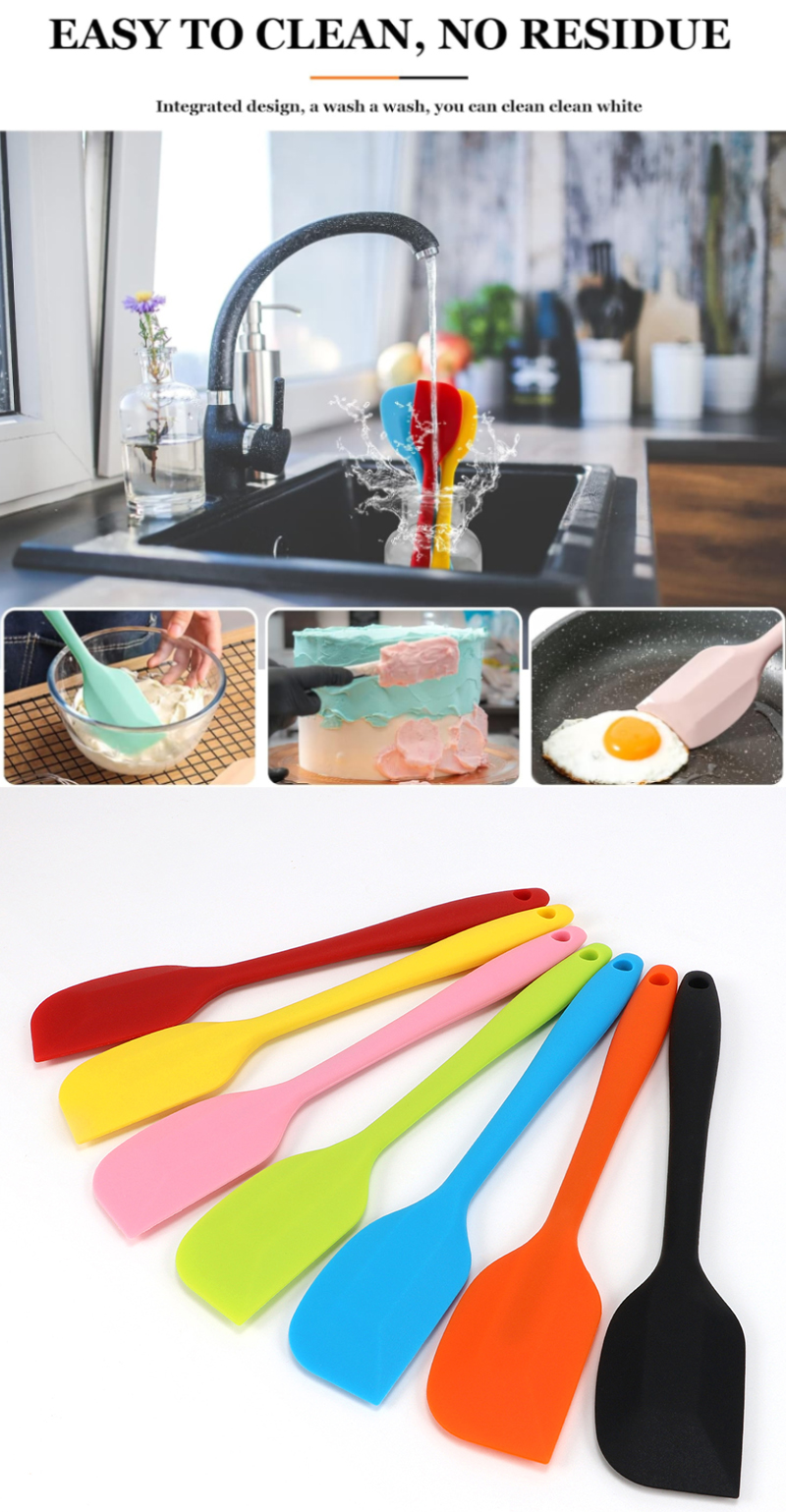 Food Grade Silicone Spatula Baking Cooking Non-Stick Heat Resistant For ...