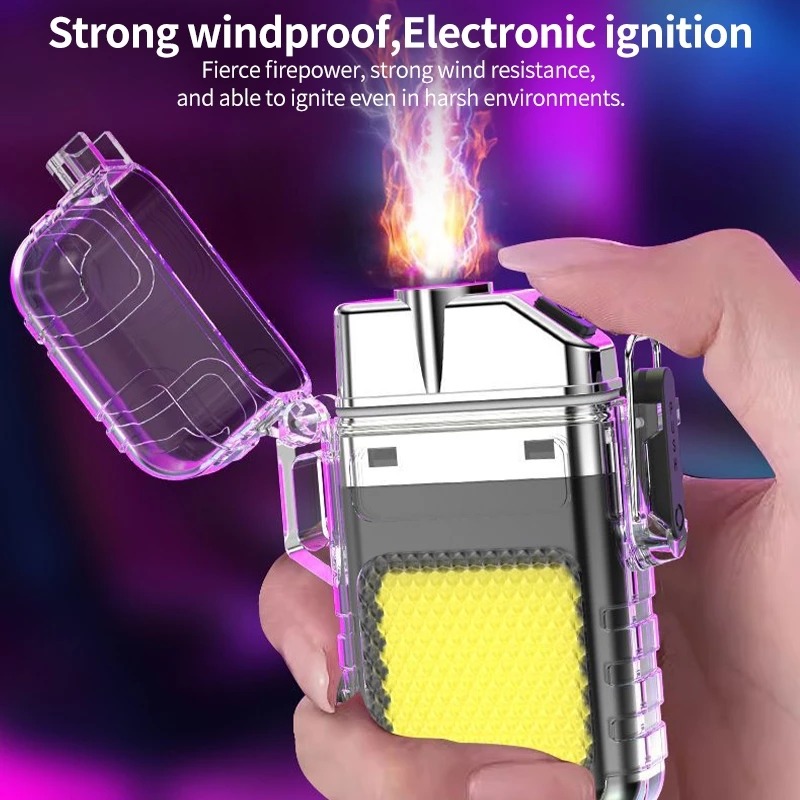 Type-C fast charging flashlight lighter imported wick electric ...