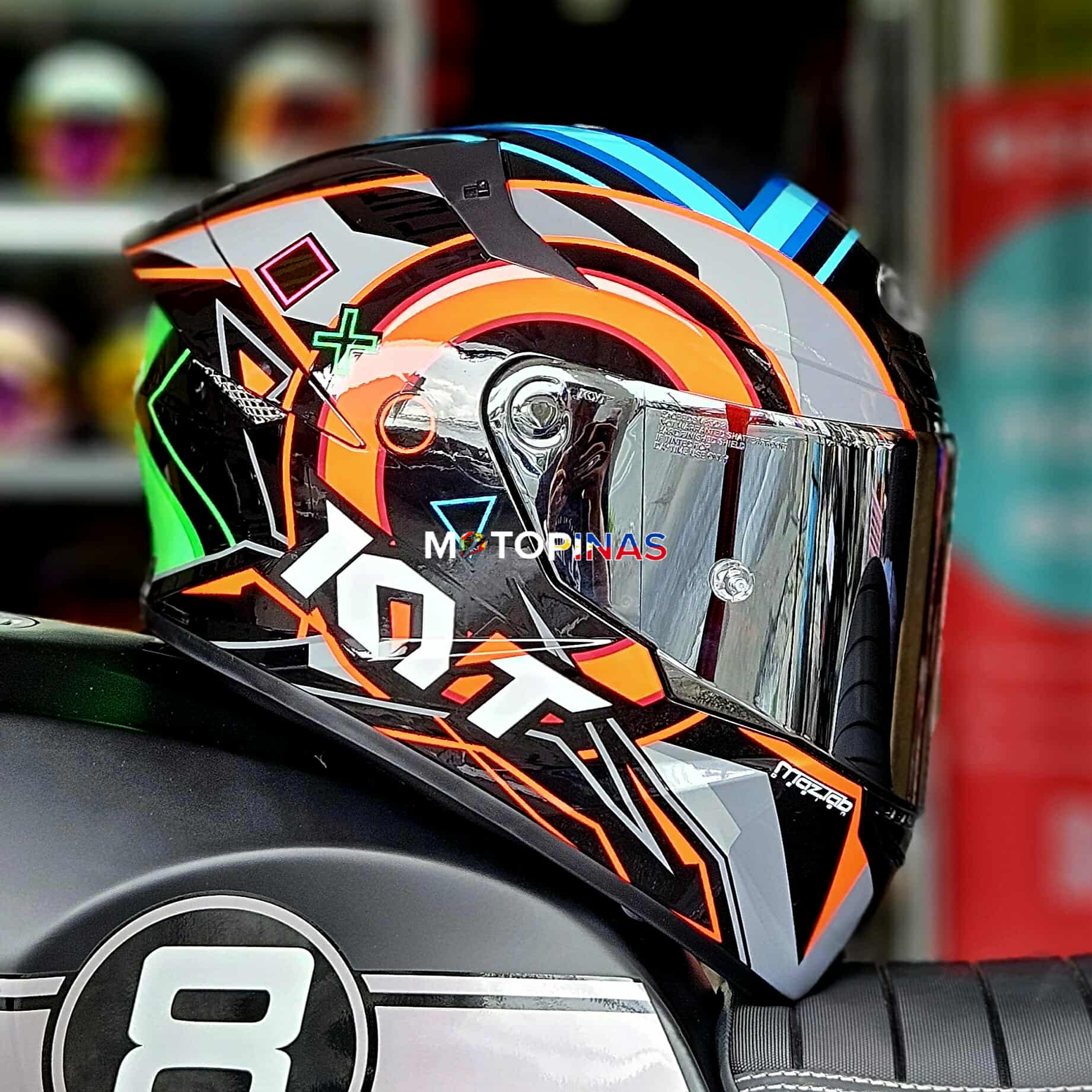 KYT TT-Course Ratthapark Play Fullface Helmet Single Visor and Iridium ...