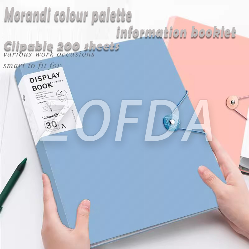 30/60 sheets File Folder Durable A4 Clear Book Organizer Water ...