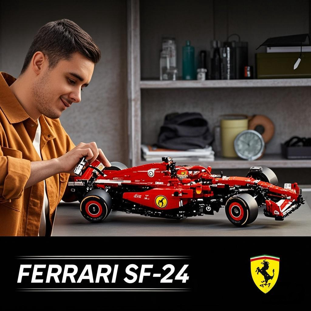 Building Block F1 Ferrari SF-24 Building Block DIY Mercedes Amg Technic ...