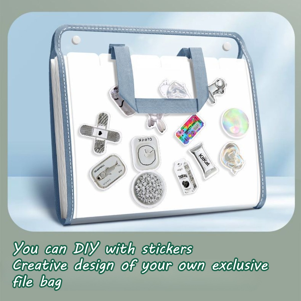 13 Layers Document Organizer Long Size/A4 Expanding File Folder ...