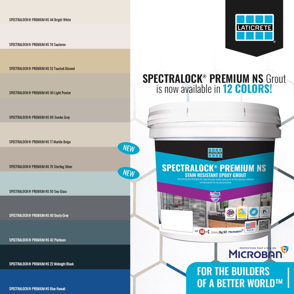 (Bright White) Spectralock NS High Performance Epoxy Grout (2kg) by ...
