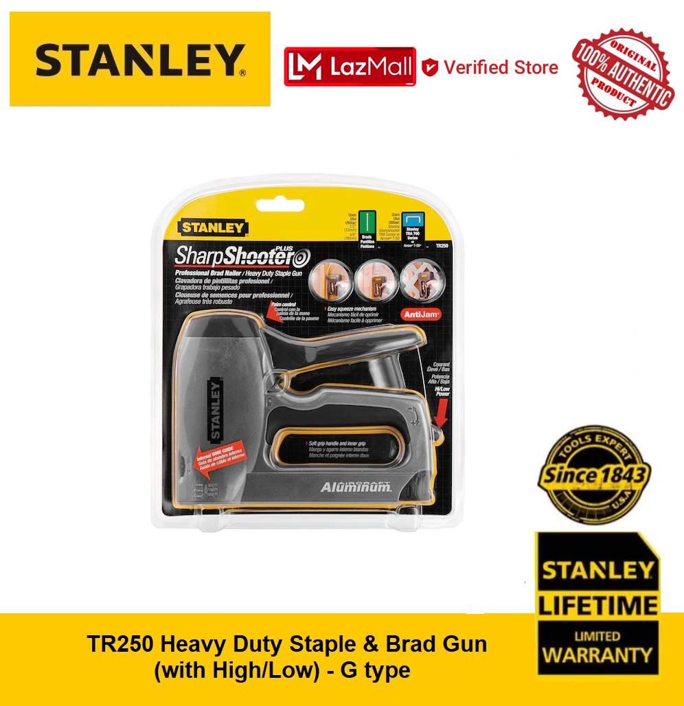 STANLEY High-Quality Heavy Duty Staple Gun Tacker, Durable Hand Tool ...