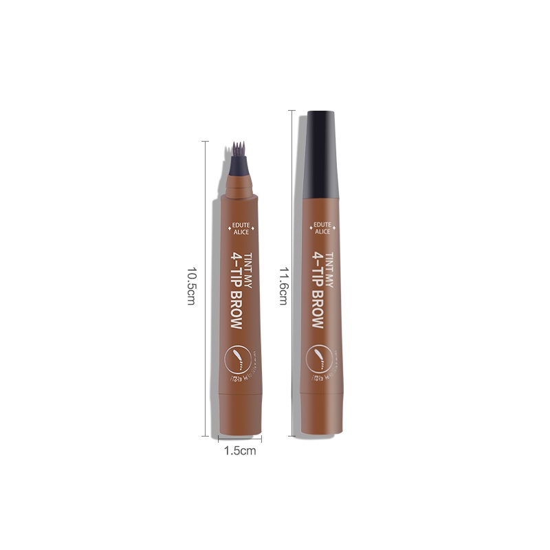 4 Tip Eyebrow Pencil Liquid Brow Tattoo Waterproof Makeup Eyebrows Tool ...
