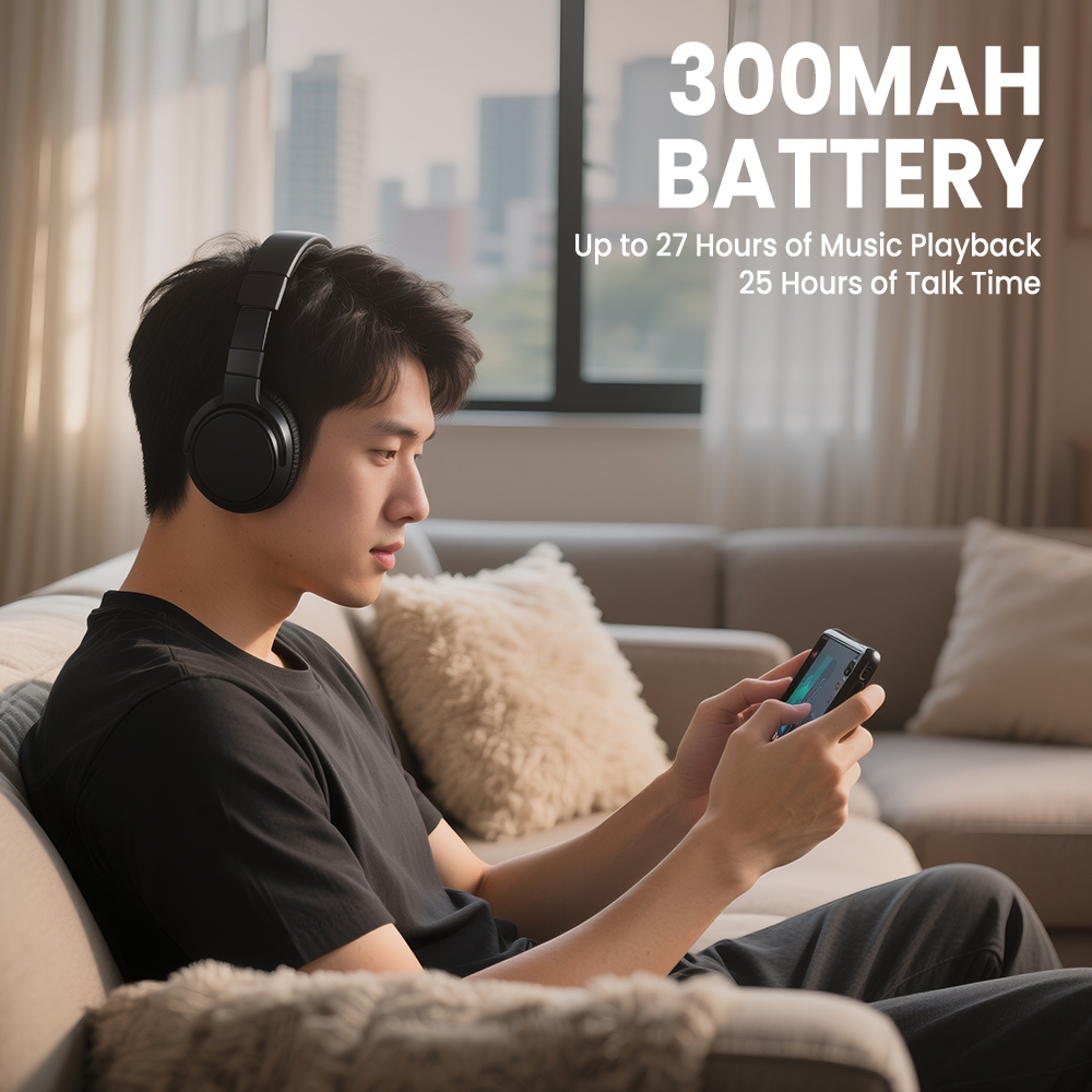 Orashare HS06 ANC Wireless Headphones Bluetooth V5.4 Hi-Fi Stereo On ...