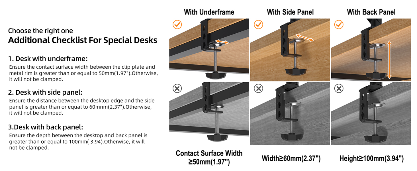 Inplay KMT-5 Laptop Monitor Mount Stand Bracket Gas Spring Monitor Arm ...