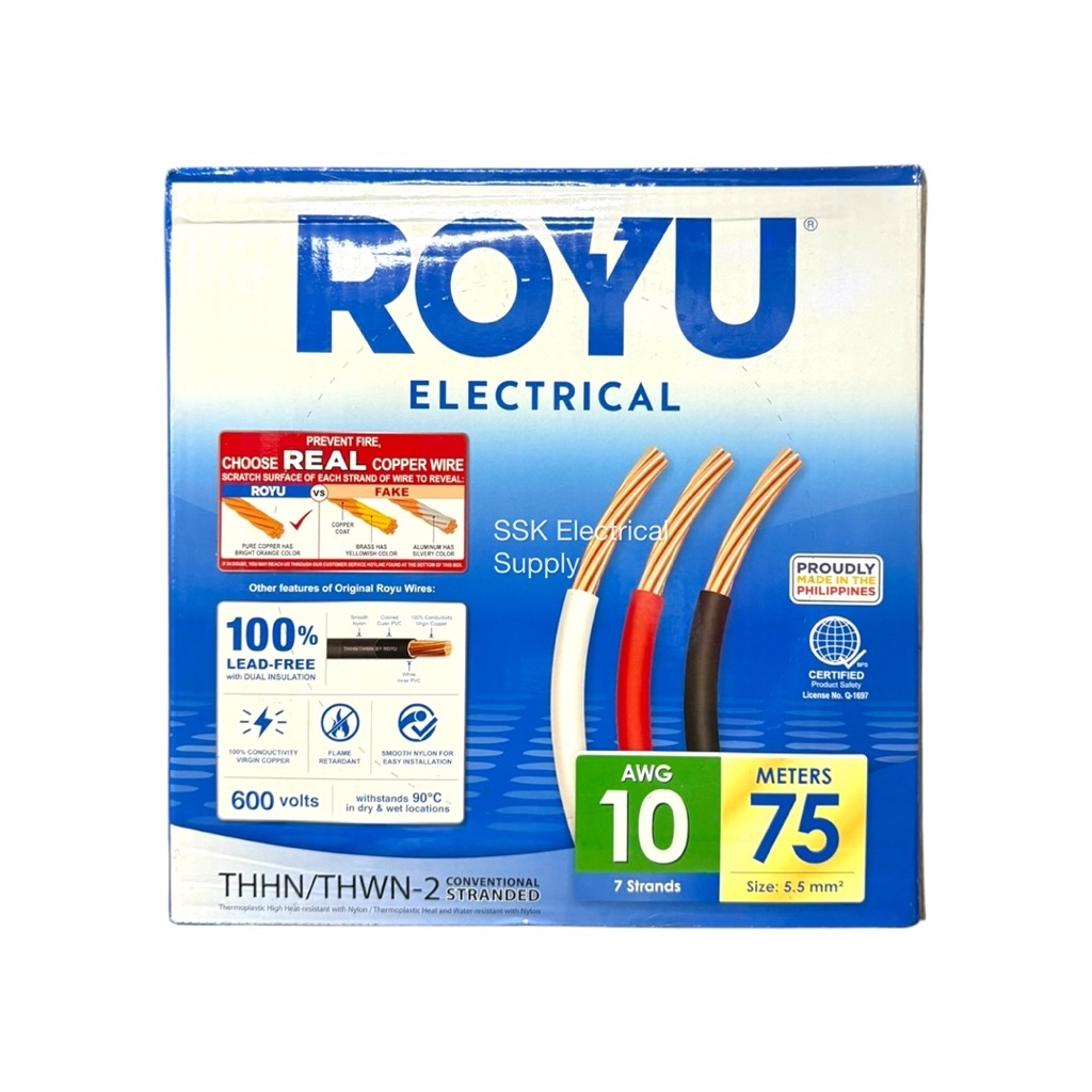 ROYU 75meter THHN Stranded Wire | Shopee Philippines