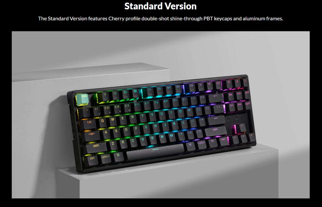 Keychron K8 HE Magnetic Keyboard, TKL, Tri-mode, RGB LED, QMK/Launcher ...