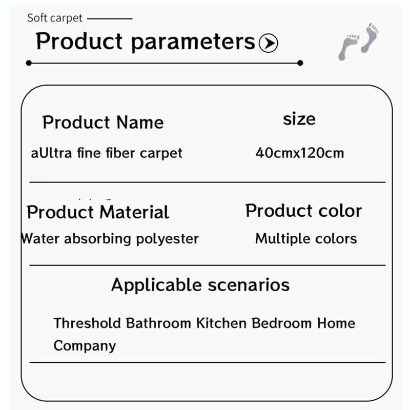 Azuer Microfiber Long Bathroom Floor Mat Basahan Doormat Floor Rug ...