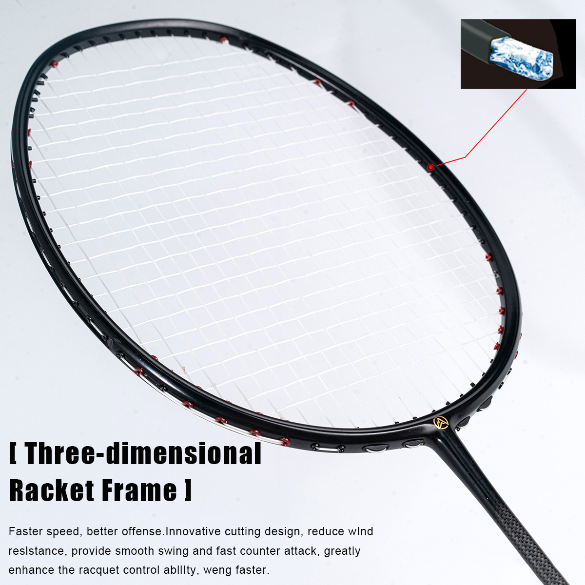ALPSPORT XHP 2Pcs 6U 72g G5 Badminton Racket Original 100% Carbon 30LBS ...