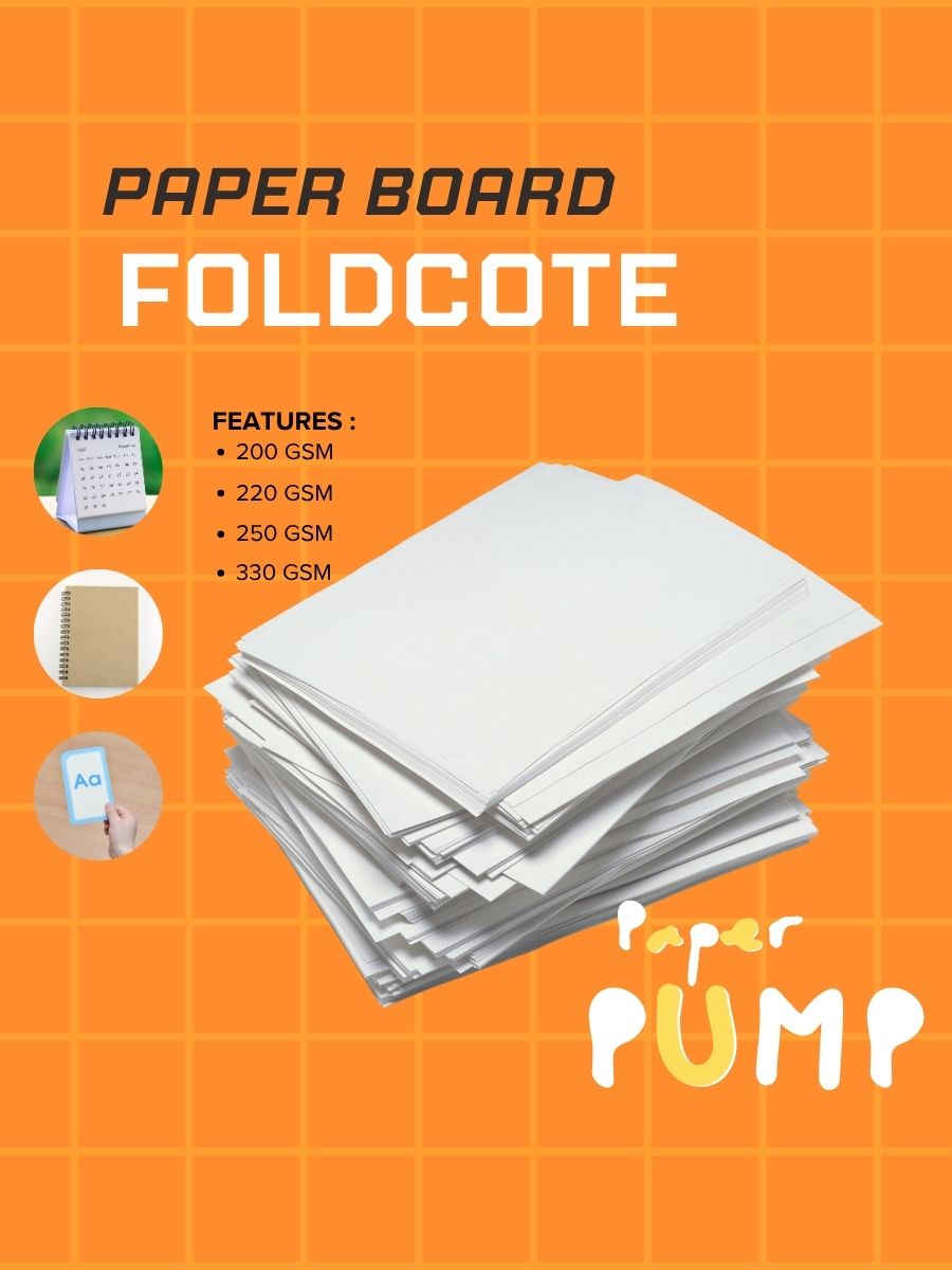 Paper Pump Foldcote Paper Board 200gsm 220gsm 250gsm 330gsm A4 Short ...