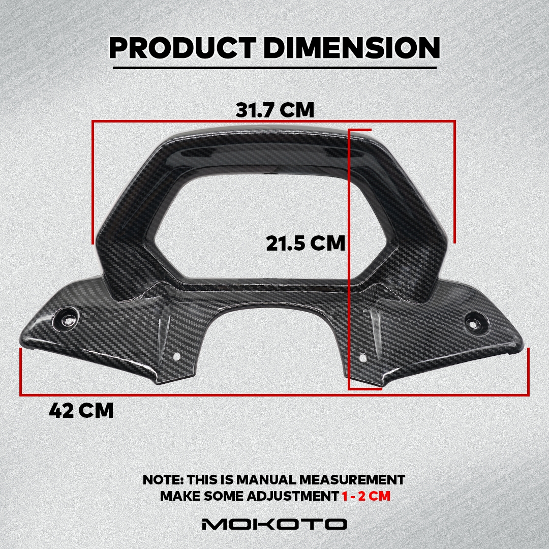 MOKOTO YAMAHA NMAX V3 STANDARD / TURBO TECHMAX FULL GAUGE PANEL COVER ...