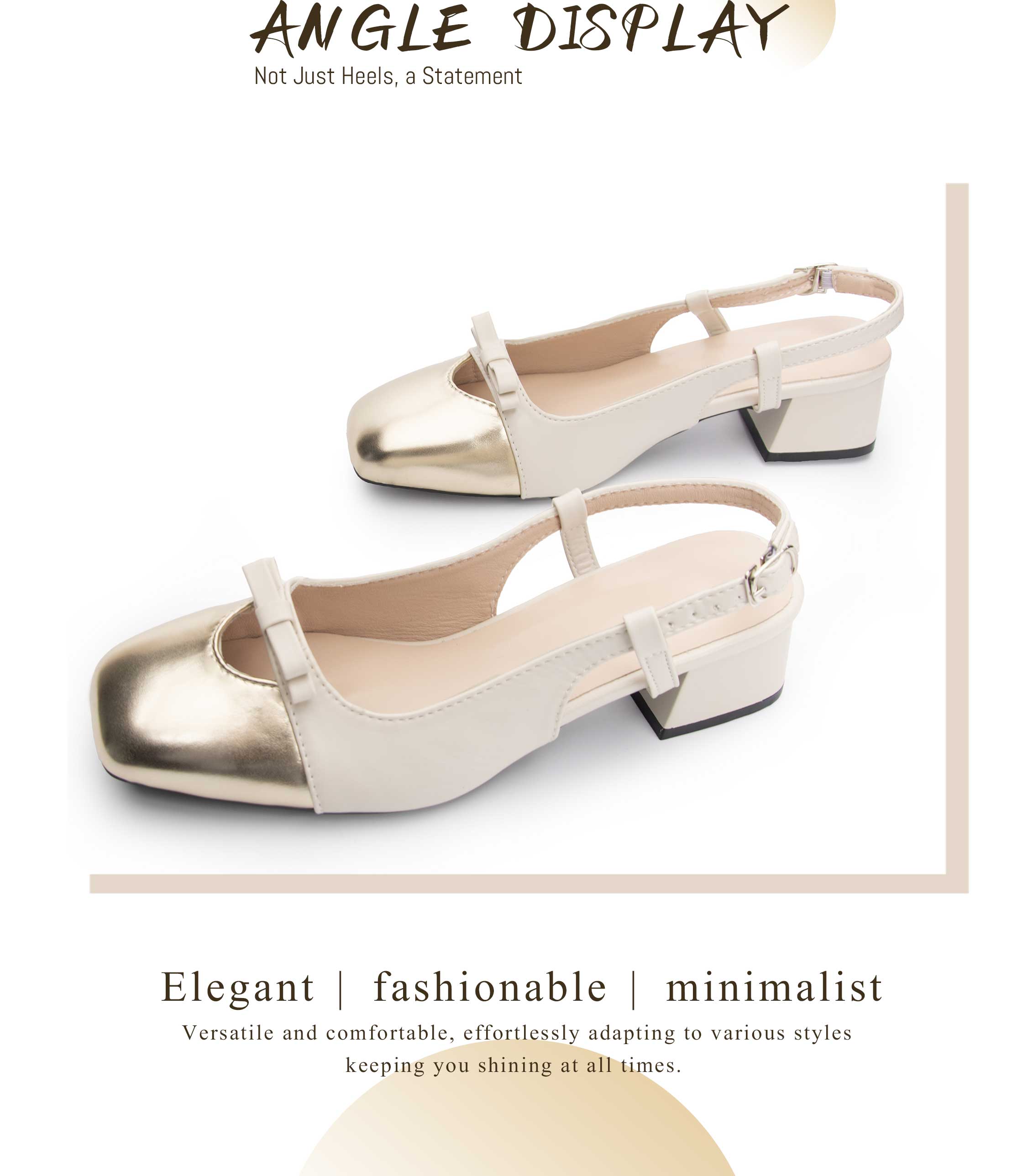 VONICA Square Toe Chunky Heels Mary Jane Shoes for Women | Shopee ...