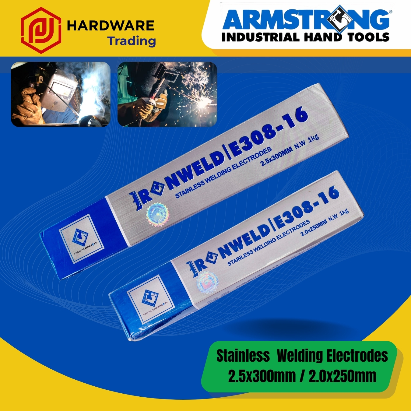 IRONWELD E308-16 (1KG) STAINLESS WELDING ELECTRODES, WELDING ROD - BFL ...