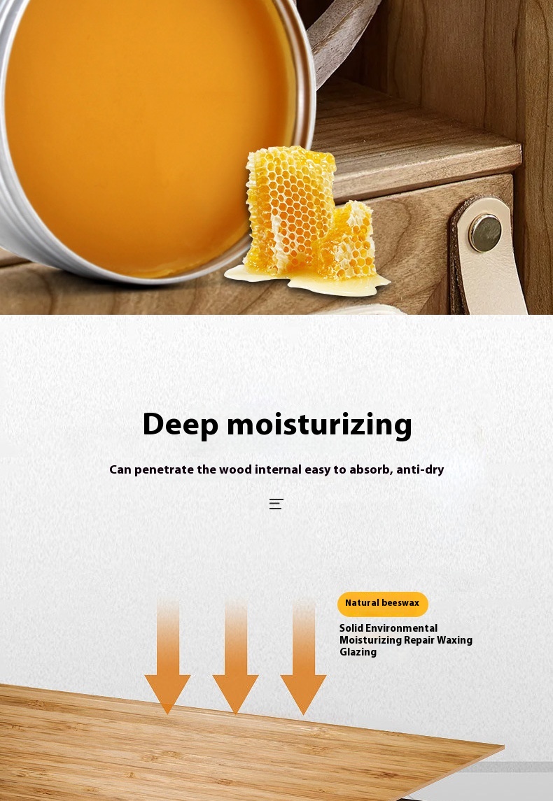 200g Beeswax Wood Care Wax Oil Solid Waterproof Seasoning Wax Solid Bee ...