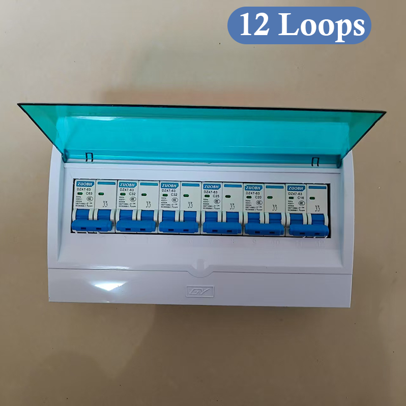 6/8/10/12 Loops Distribution Box With Circuit Breaker Panel Box ...