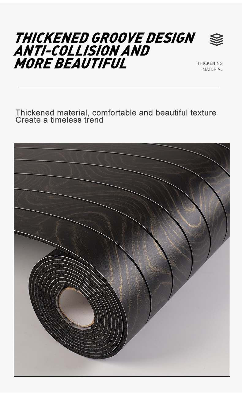 3D Wallpaper Design Wall Decor Wood Fluted Self adhesive Waterproof ...