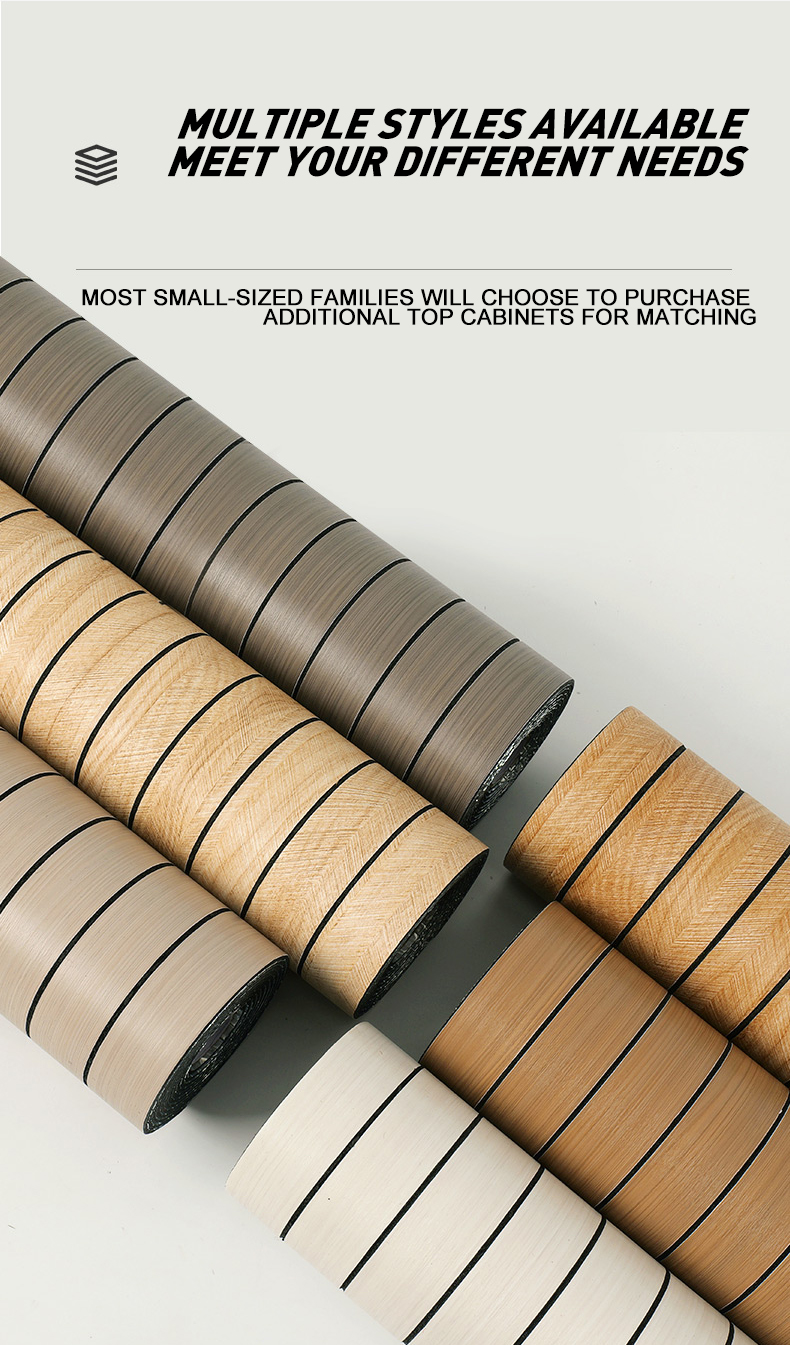 3D Wallpaper Design Wall Decor Wood Fluted Self adhesive Waterproof ...