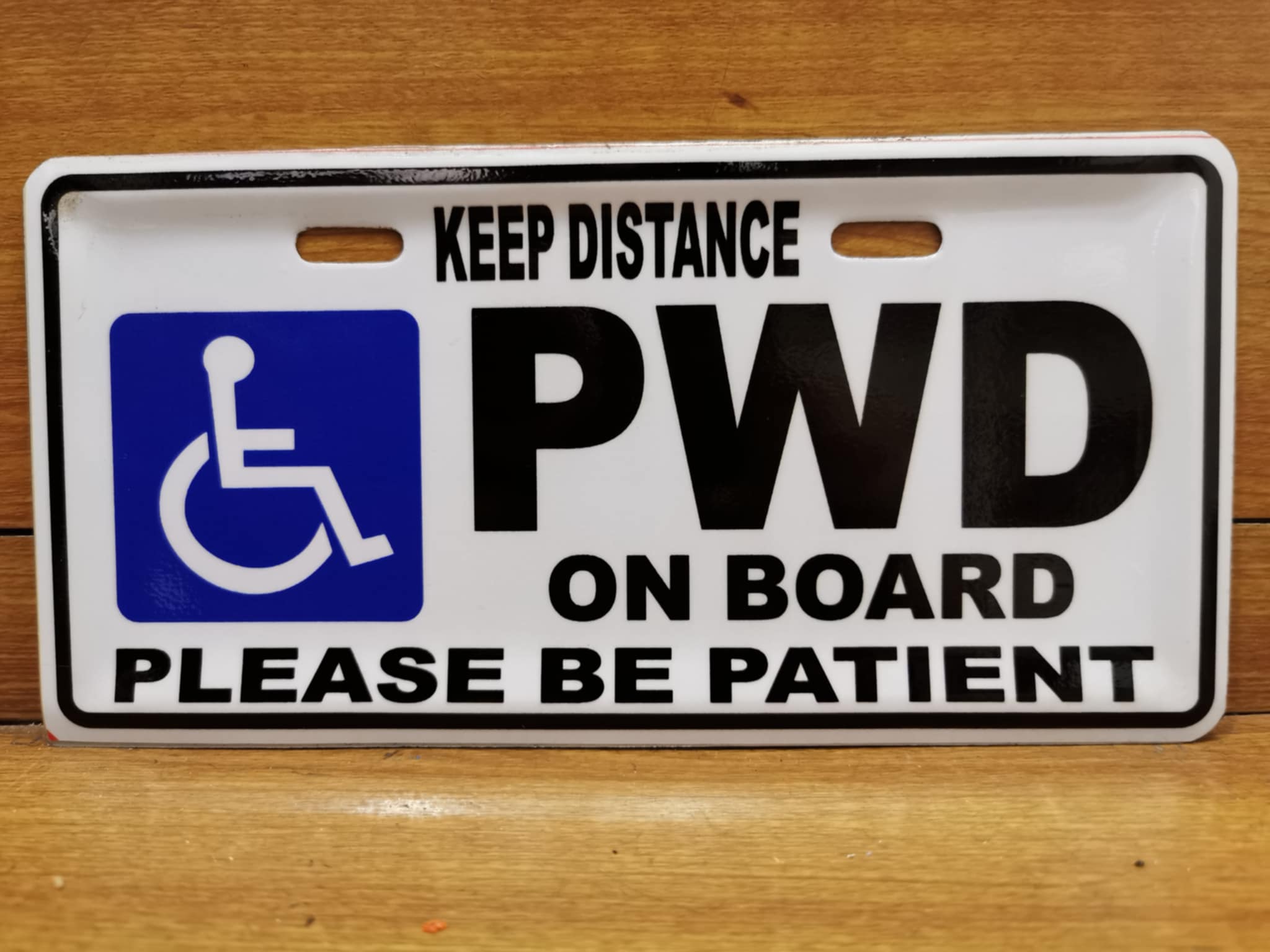 PWD on Board Ebike Metal Plate 4*8" | Shopee Philippines