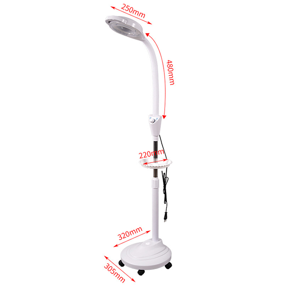 Facial Light Stand Magnifying Glass With Light 8X Magnifying Lamps ...