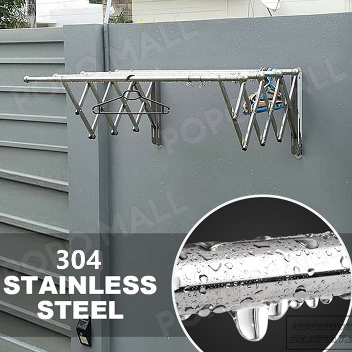 Yowxii Retractable Drying Rack Clothes Foldable Sampayan Stainless ...