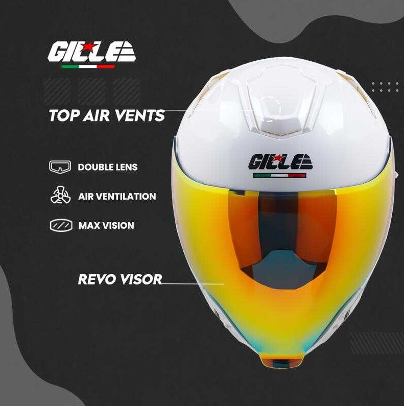 GILLE Official A5009 PHOENINX Drink Smoke Modular Helmet Full Face Open ...