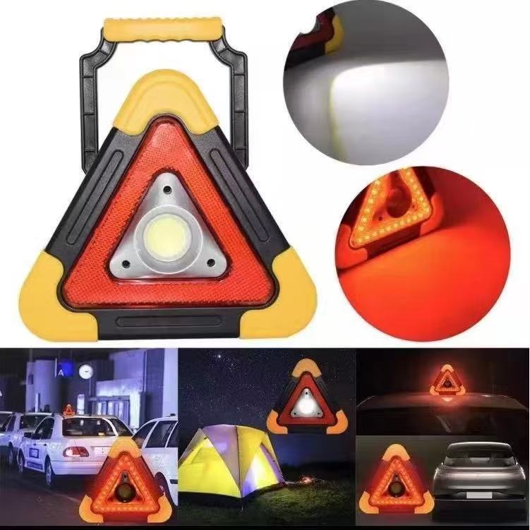 Triangle Warning Light Car COB LED Work Light Road Safety Emergency ...