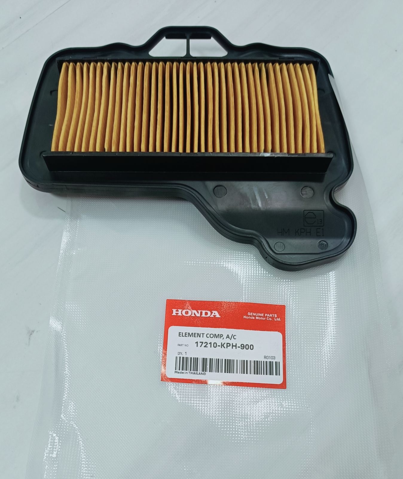 HONDA XRM 125 AIR FILTER ELEMENT FI RS 125 FI WAVE 110 FI NEW THAILAND ...