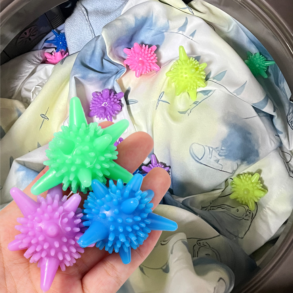 Reusable Laundry Magic Ball Clothes Cleaning Washing Machine PVC Solid Magic Balls | Shopee ...