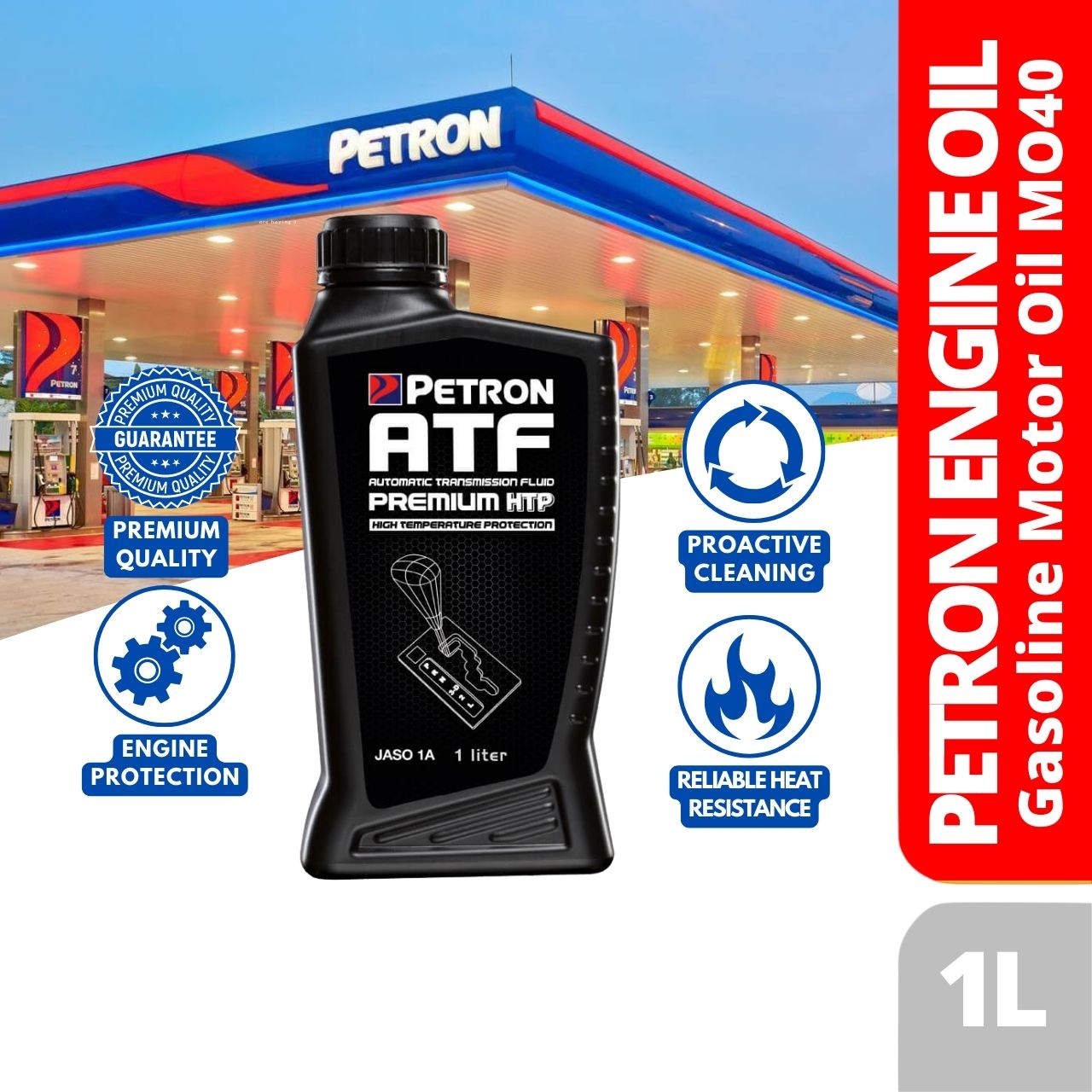 Petron ATF Premium HTP Fully Synthetic Automatic Transmission Fluid 1L ...