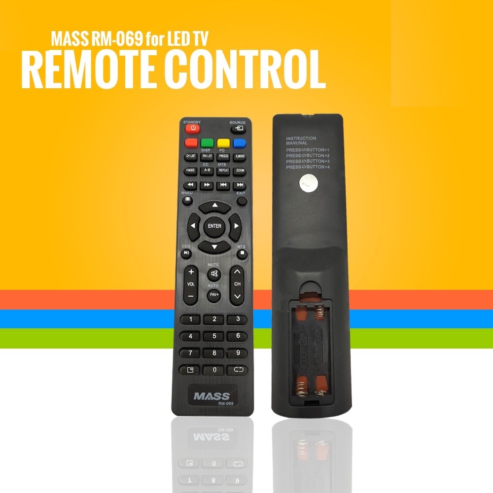 HTM Mass RM-069 LED TV Remote Control Remote Controller Replacement FOR 17/19/22/32 inch ...