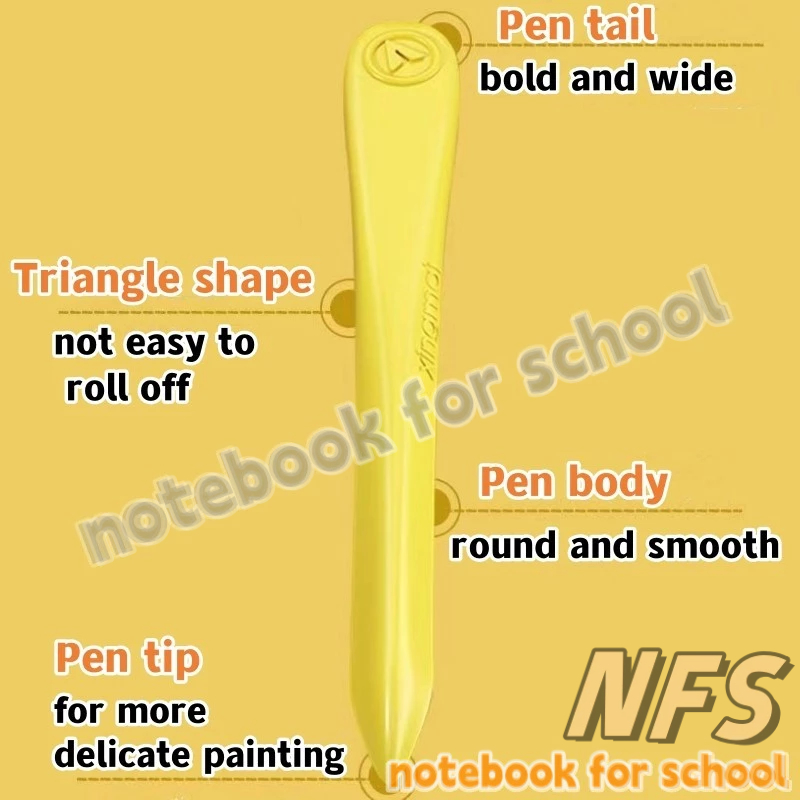 NFS 12/24/36 Colors Triangle Head Crayon Set Crayons Drawing Color ...