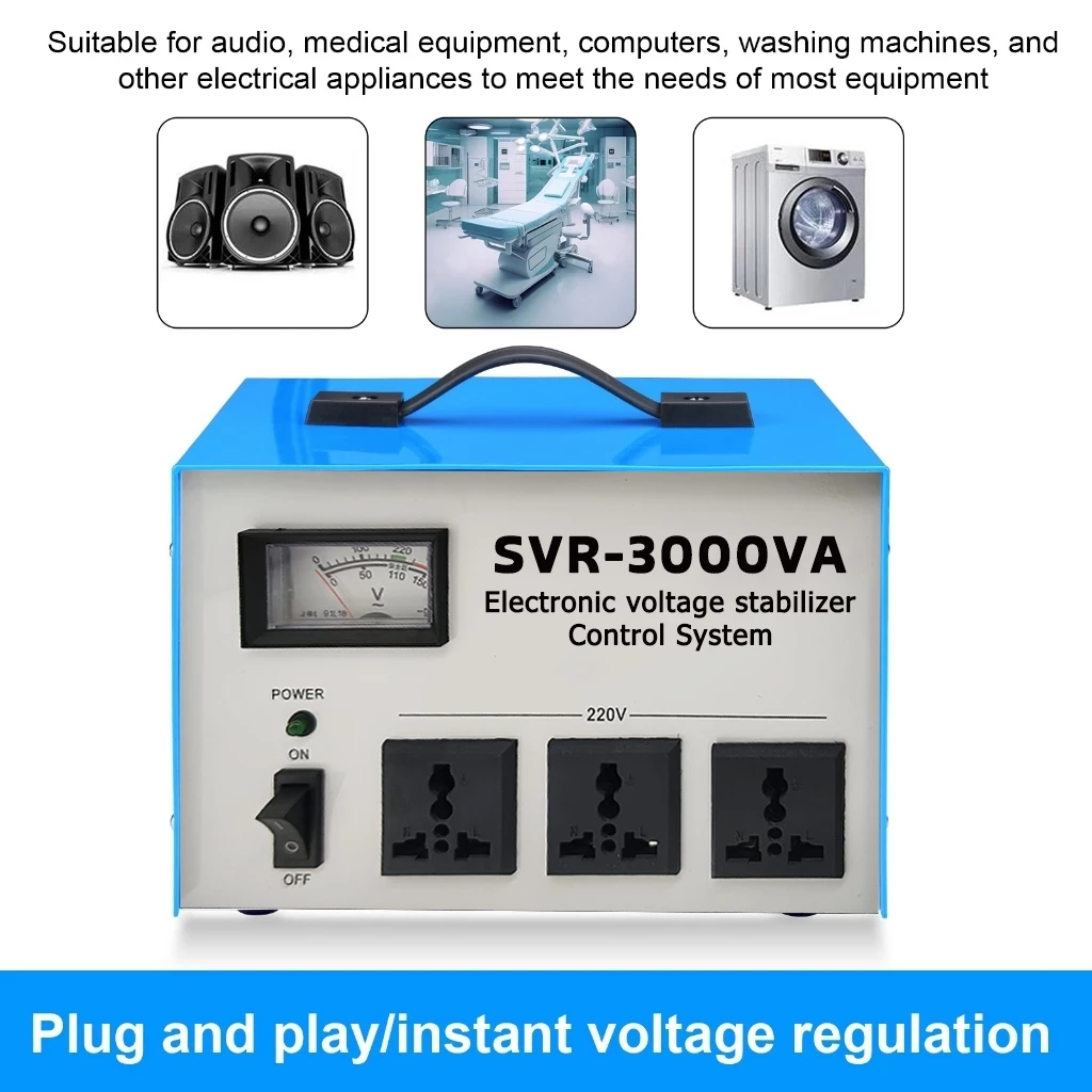 AVR-3000VA Automatic Voltage Regulator Servo Type 3000watts AVR-3000VA ...
