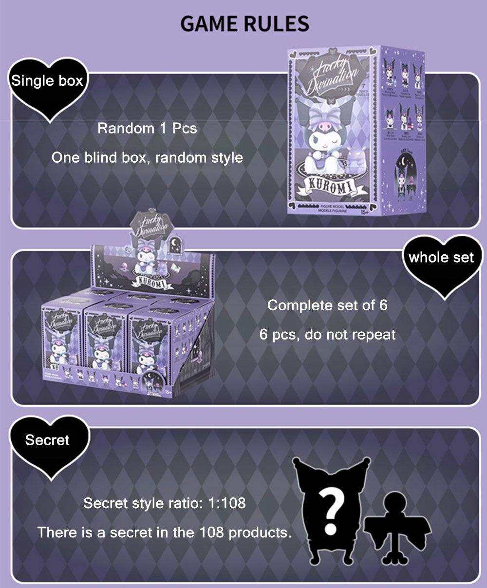 Miniso the same kuromi blind box magic series lucky box 6-piece blind ...