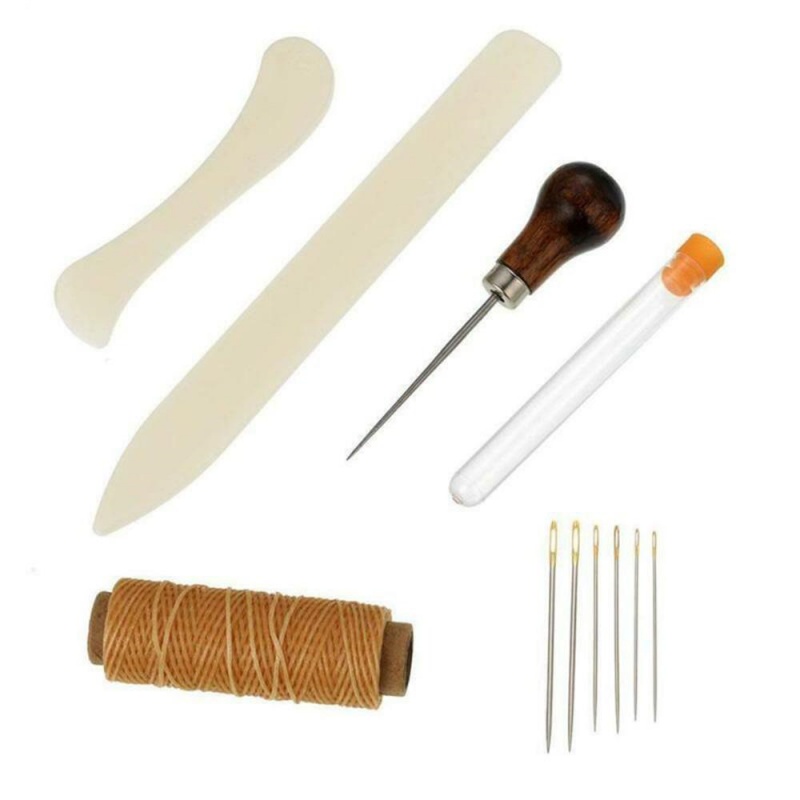 23PCS/SET Binding Tool Set Bone Leather Binding Set Paper Ruler ...