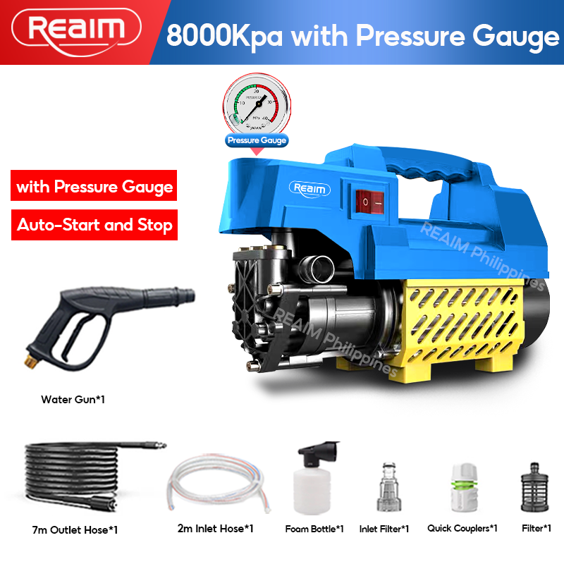 REAIM Pressure Washer Heavy Duty Portable Power Sprayer 3800W | Shopee ...