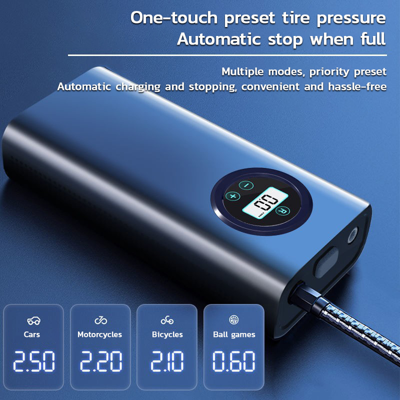 Car Tire Inflator Portable Air Pump Tire Inflator with Versatile Power ...